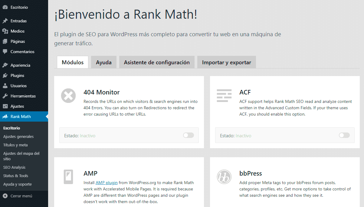 Cómo configurar Rank Math SEO como un Pro en 2022 - Dinorank 📌